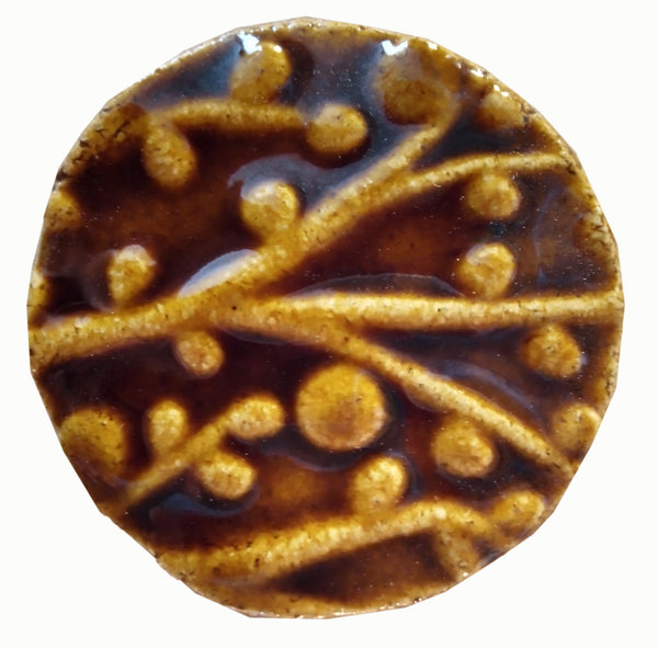 Amber Brown Glaze Sample | Glaze Samples