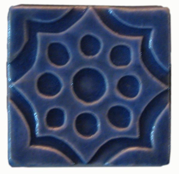blue geometric pattern tiles