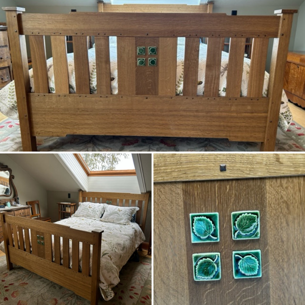 Aspen Leaf Bed | Ceramic Handmade Tiles