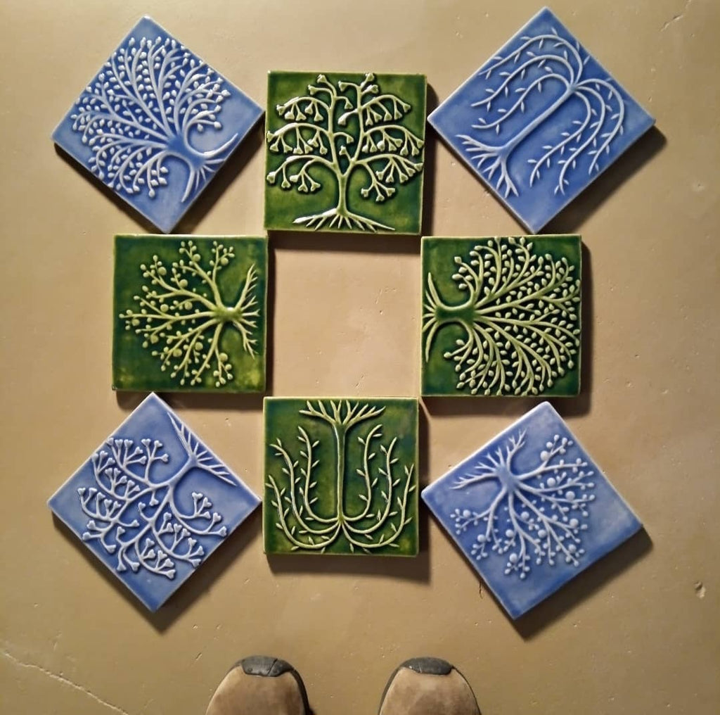 Tree Tiles in the Tree City | Ceramic Handmade Tiles