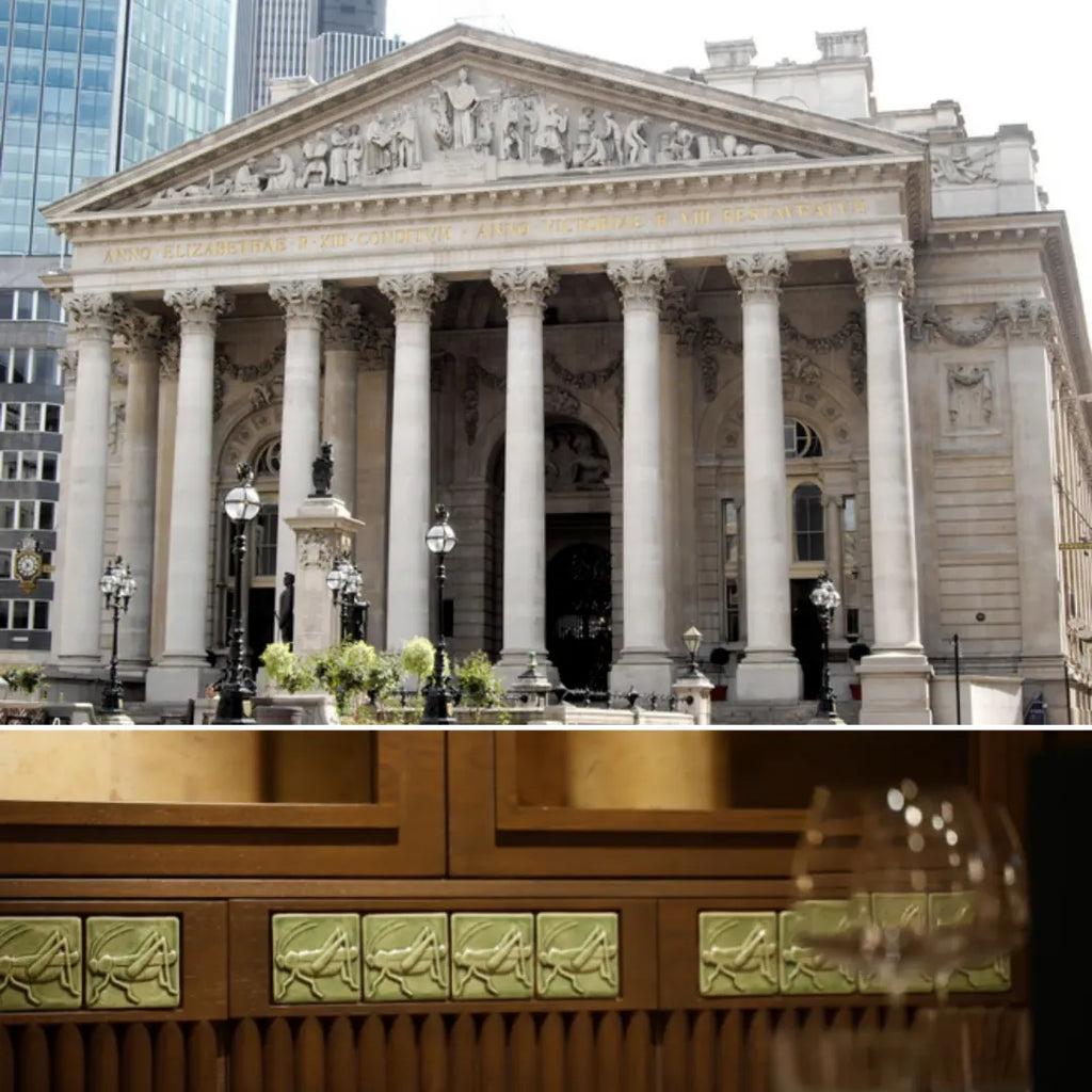 Emu Tiles at the Royal Exchange in London, England | Ceramic Handmade Tiles