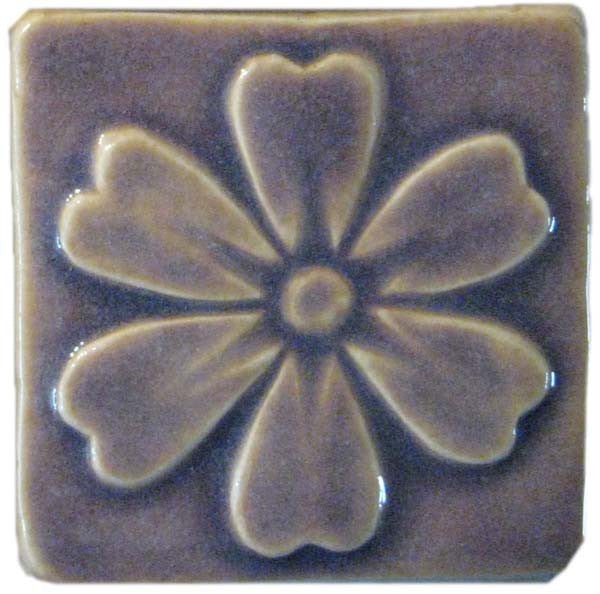 Blossom 4"x4" Ceramic Handmade Tile | 4 Inch by 4 Inch Handmade Tiles