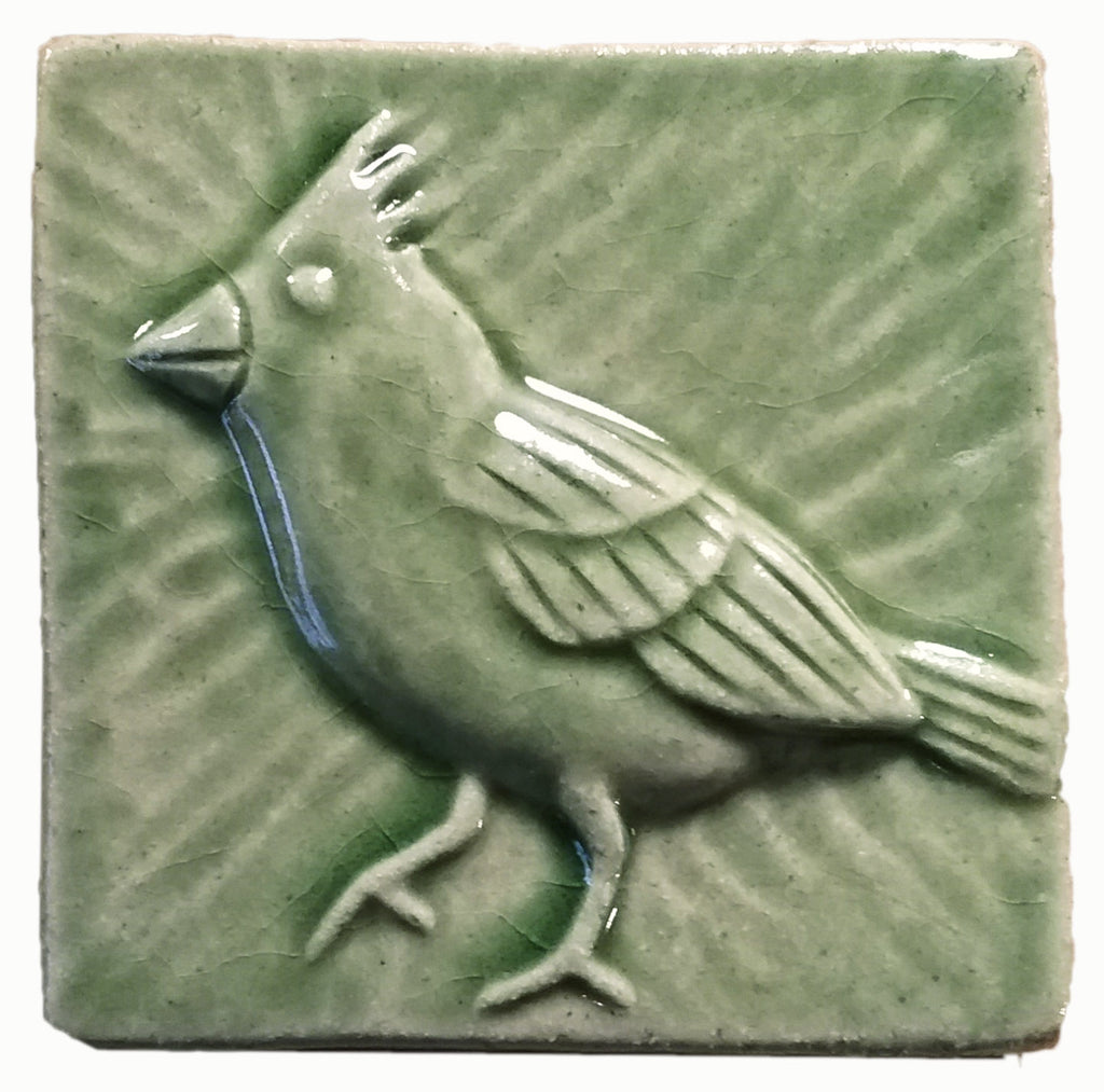 Cardinal 3"x3" Ceramic Handmade Tile | 3 Inch by 3 Inch Handmade Tiles