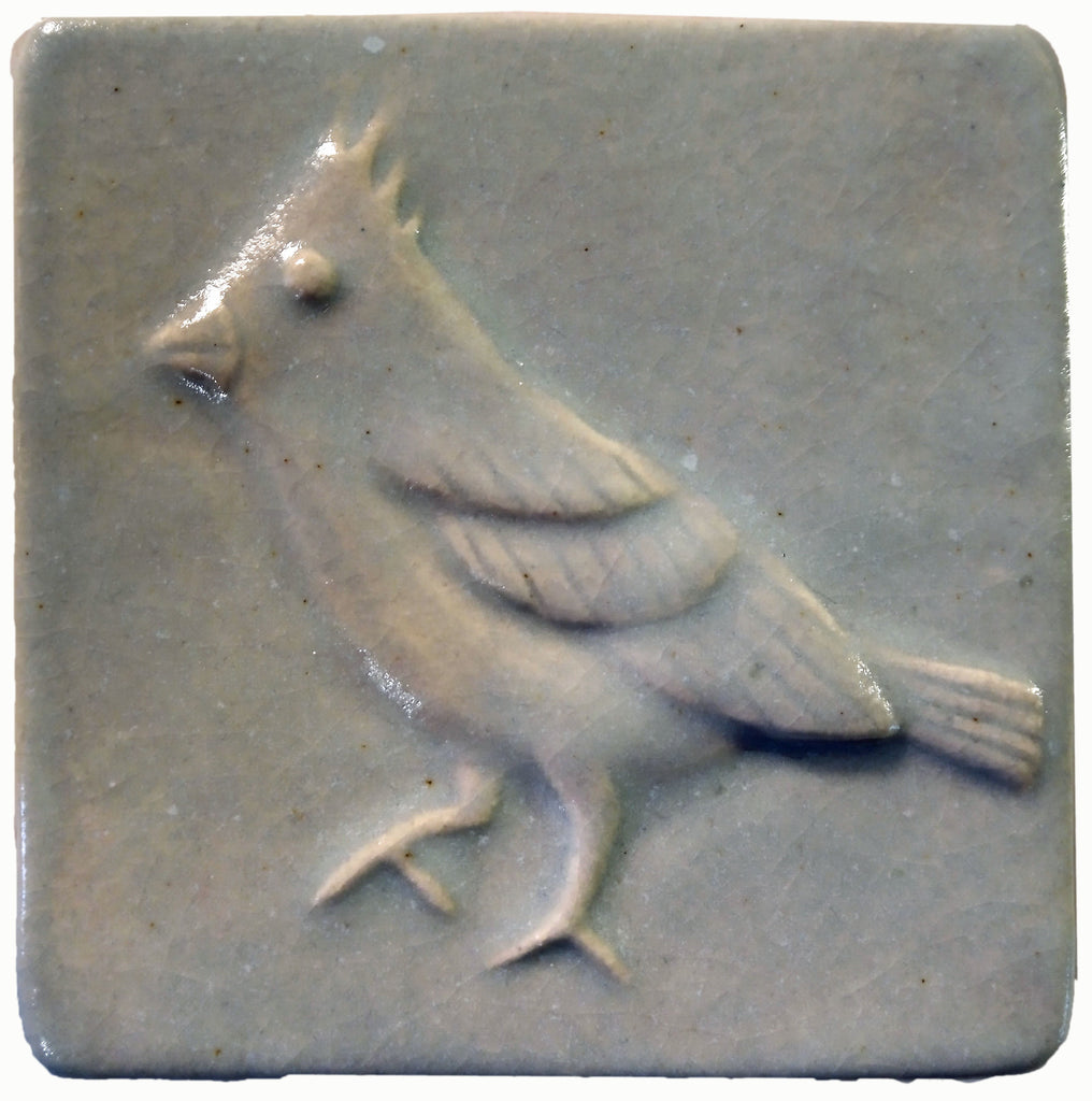 Cardinal 4"x4" Ceramic Handmade Tile | 4 Inch by 4 Inch Handmade Tiles