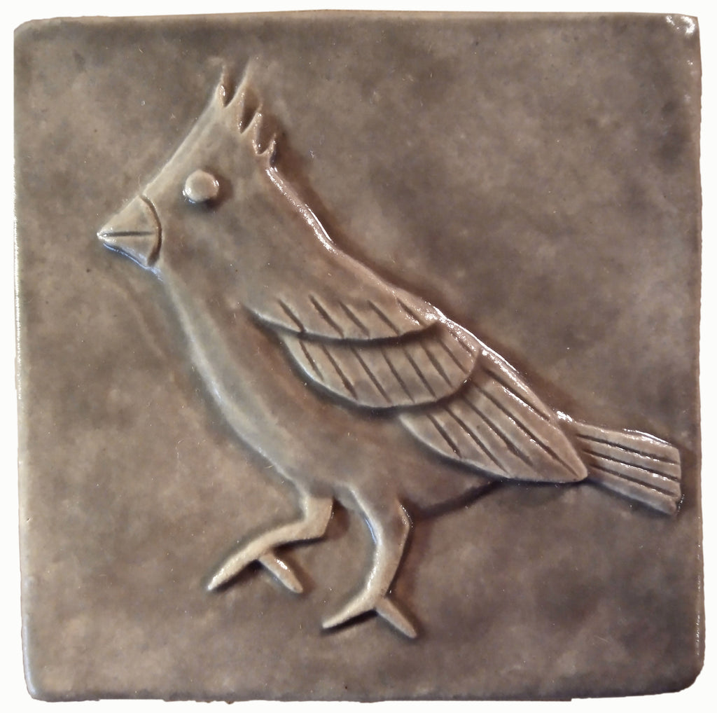 Cardinal 4"x4" Ceramic Handmade Tile | 4 Inch by 4 Inch Handmade Tiles