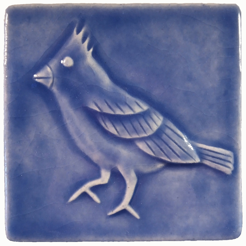 Cardinal 4"x4" Ceramic Handmade Tile | 4 Inch by 4 Inch Handmade Tiles