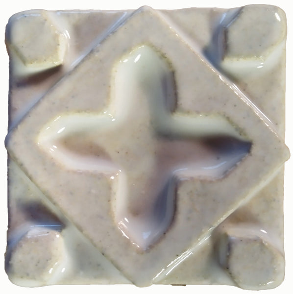 Cut Out Cross 2"x2" Ceramic Handmade Tile | 2 Inch by 2 Inch Handmade Tiles