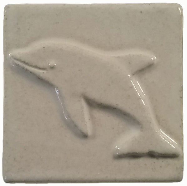 Dolphin 3"x3" Ceramic Handmade Tile | 3 Inch by 3 Inch Handmade Tiles