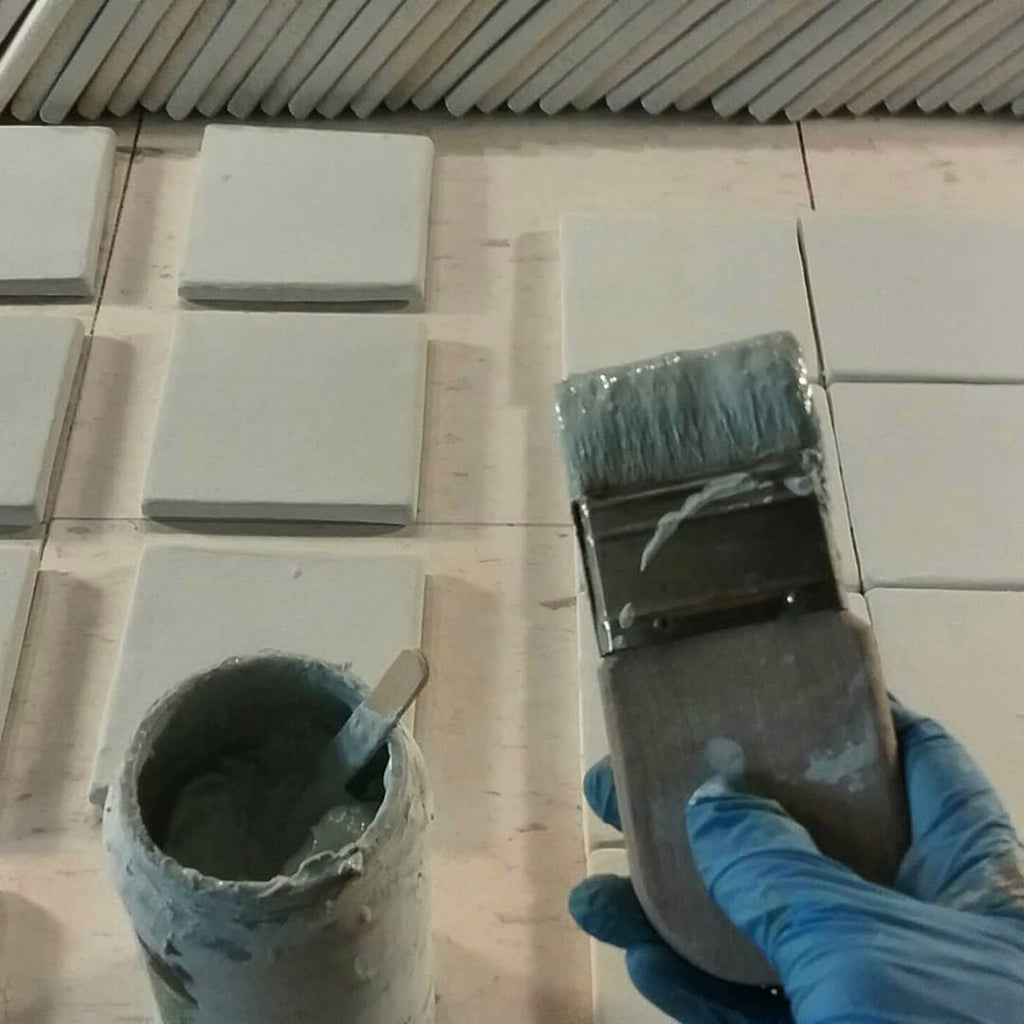 Handmade Ceramic Field Tile 4"x4" | 4 Inch by 4 Inch Handmade Tiles