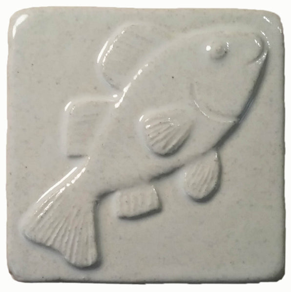 Fish 3"x3" Ceramic Handmade Tile | 3 Inch by 3 Inch Handmade Tiles