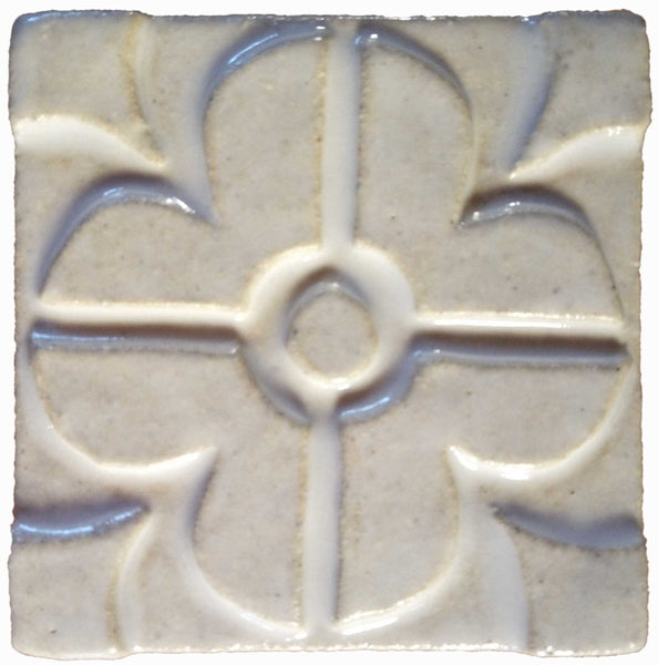Quatrefoil 3"x3" Ceramic Handmade Tile | 3 Inch by 3 Inch Handmade Tiles