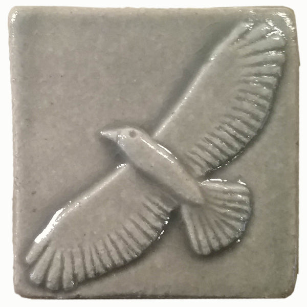 Hawk 2"x2" Ceramic Handmade Tile | 2 Inch by 2 Inch Handmade Tiles