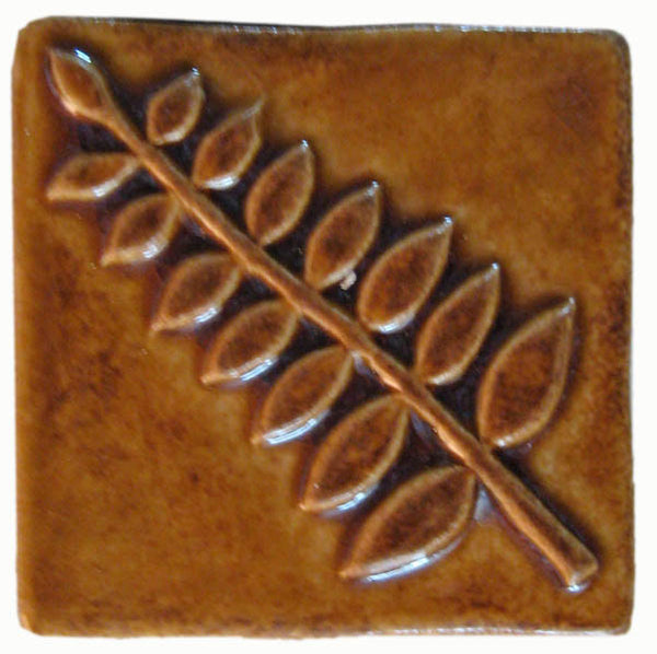 Locust 3"x3" Ceramic Handmade Tile | 3 Inch by 3 Inch Handmade Tiles