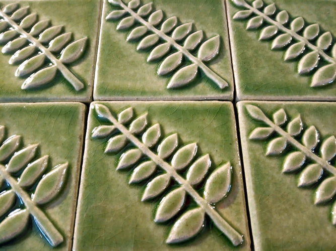 Locust 3"x3" Ceramic Handmade Tile | 3 Inch by 3 Inch Handmade Tiles