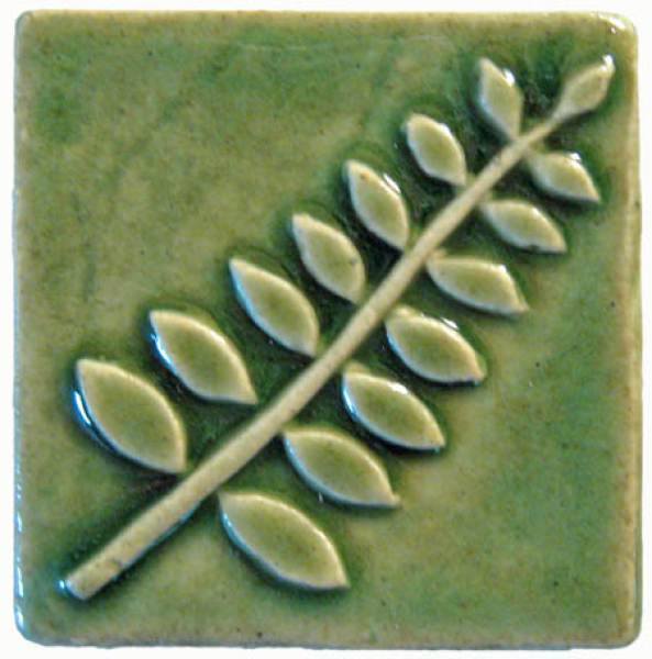 Honey Locust 2"x2" Ceramic Handmade Tile | Handmade Tree Tiles