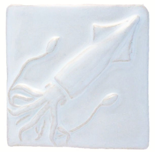 Squid 4"x4" Ceramic Handmade Tile | 4 Inch by 4 Inch Handmade Tiles