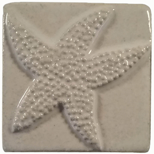 Starfish 3"x3" Ceramic Handmade Tile | 3 Inch by 3 Inch Handmade Tiles