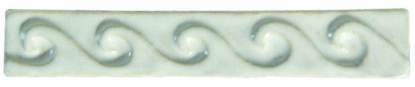 Wave 1"x6" Border Ceramic Handmade Tile | 1 Inch by 6 Inch Handmade Tiles