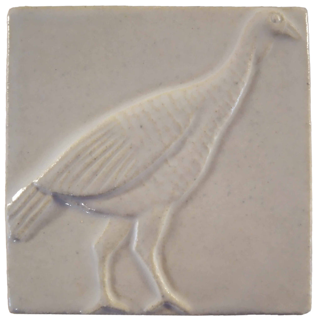 Wild Turkey 4"x4" Ceramic Handmade Tile | 4 Inch by 4 Inch Handmade Tiles